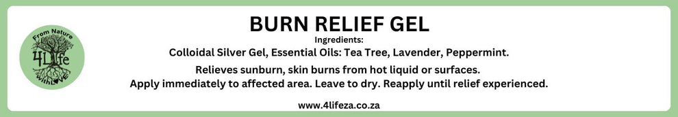 Burn Relief Gel - 100ml – 4LifeZA